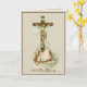 Traditional Catholic Religious Mass Offering Cross Card | Zazzle