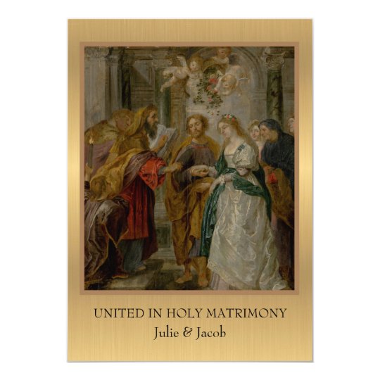 Traditional Catholic Religious Wedding Invitation | Zazzle.com