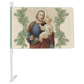 Traditional Catholic Virgin Mary St. Joseph Jesus Car Flag | Zazzle