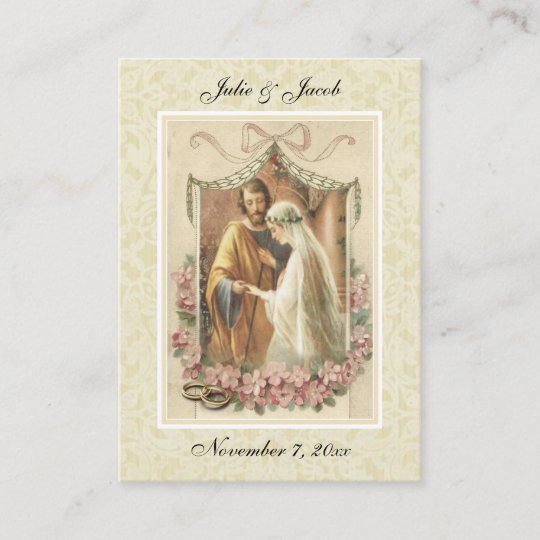 Traditional Catholic Wedding Favor Holy Card | Zazzle.com