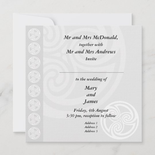 Traditional Celtic Wedding Invitation | Zazzle.com