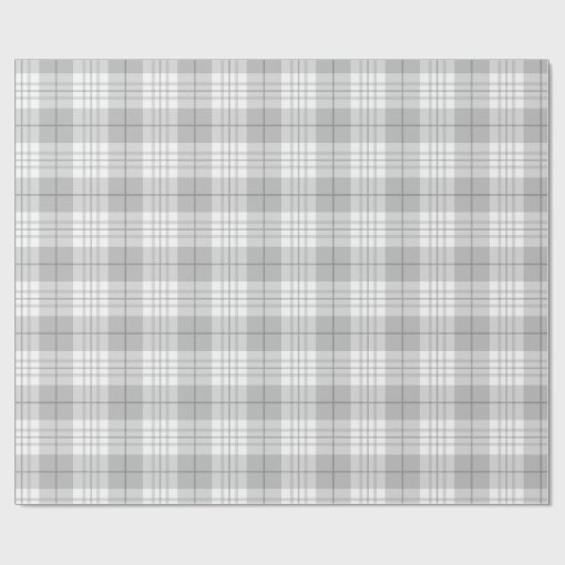 Traditional Checkered Pattern Of Gray Wrapping Paper | Zazzle