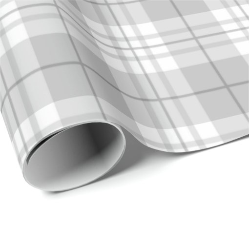 Traditional Checkered Pattern Of Gray Wrapping Paper | Zazzle