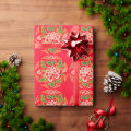 Traditional Chinese Embroidery Design Wrapping Paper | Zazzle