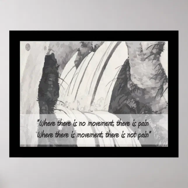Traditional Chinese saying Pain Poster | Zazzle