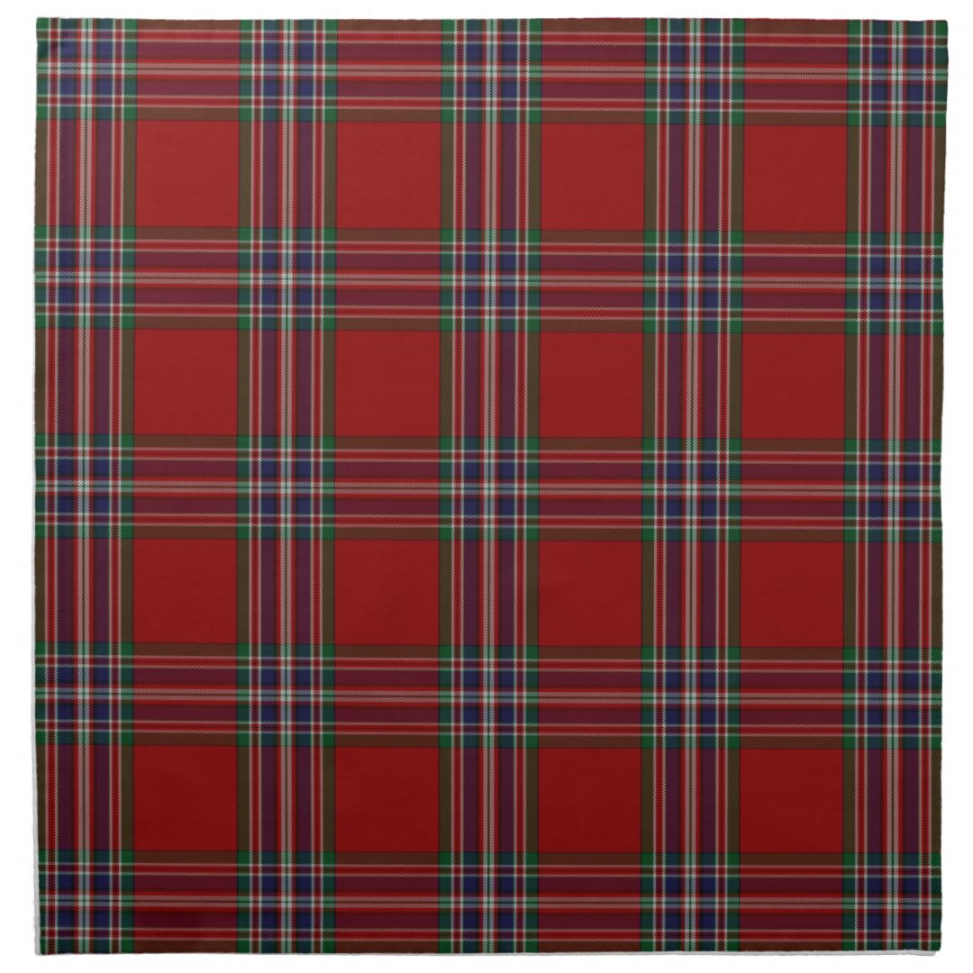 Traditional Clan MacFarlane Tartan Plaid Napkin | Zazzle