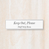 Traditional, Classic "Keep Out, Please" Sign | Zazzle