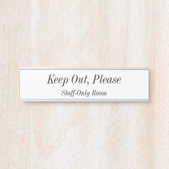 Traditional, Classic "Keep Out, Please" Sign | Zazzle