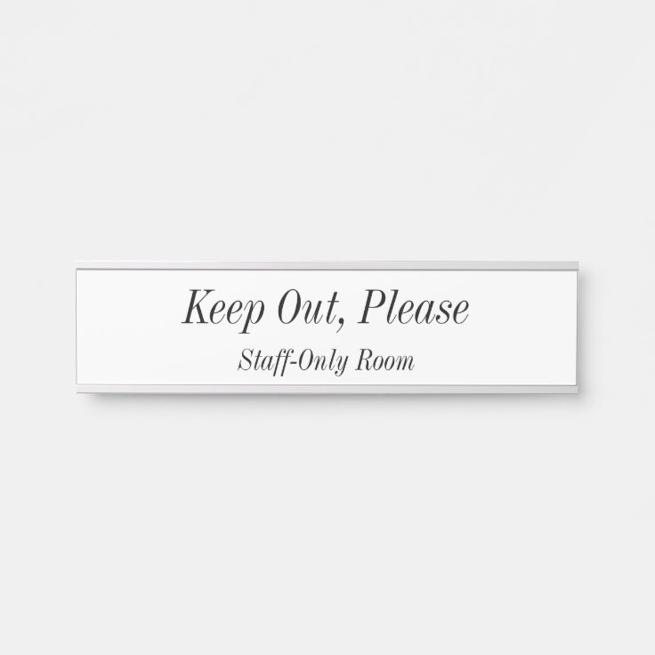 Traditional, Classic "Keep Out, Please" Sign | Zazzle