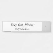 Traditional, Classic "Keep Out, Please" Sign | Zazzle