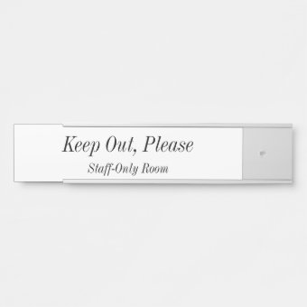Traditional, Classic "Keep Out, Please" Sign | Zazzle