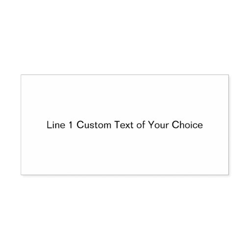 Traditional Custom Business 1 Line Text Wood Rubber Stamp | Zazzle