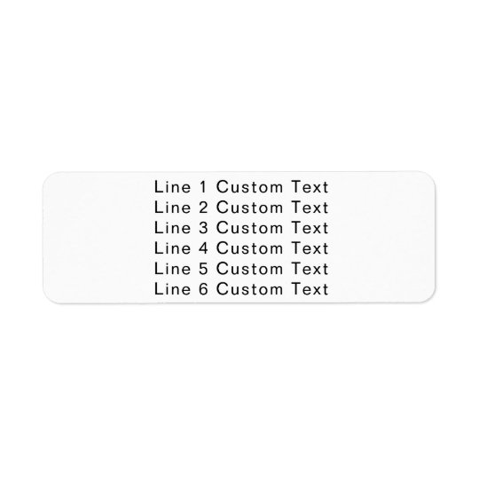 Traditional Custom Business 6 Lines of Serif Text Label | Zazzle.com