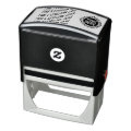 Traditional Custom Business 9 Lines With Logo Self-inking Stamp | Zazzle