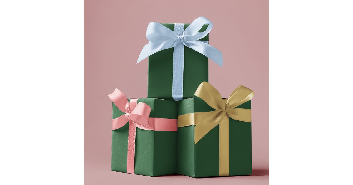 Traditional - Dark Green - Wrapping Paper Sheets | Zazzle