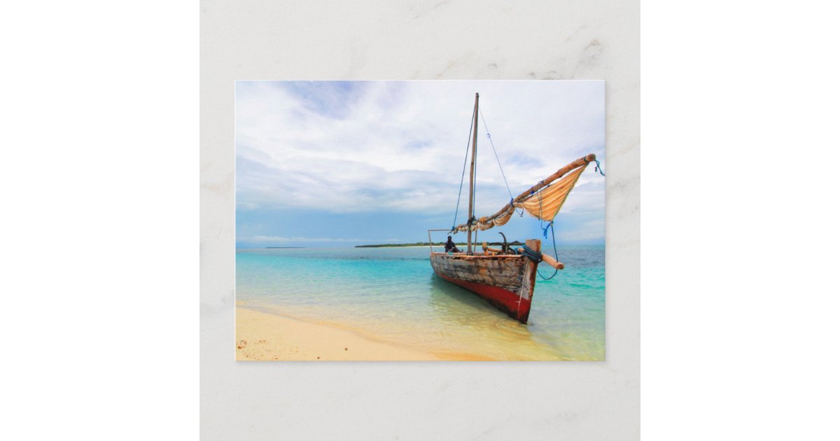 Traditional Dhow, Zanzibar, Tanzania Postcard | Zazzle