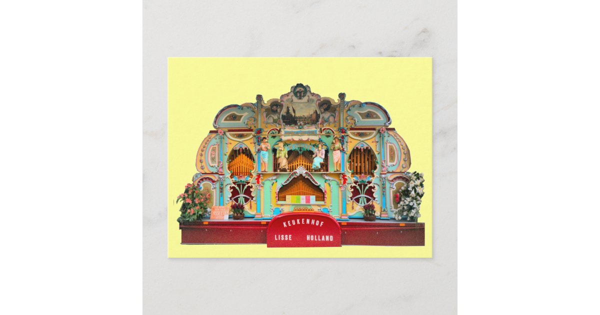 Traditional Dutch Barrel Organ Postcard | Zazzle
