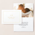 Traditional Elegant Wedding Thank You Foil Card | Zazzle