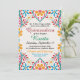 Traditional Fiesta Spanish Border Quinceanera Invitation | Zazzle