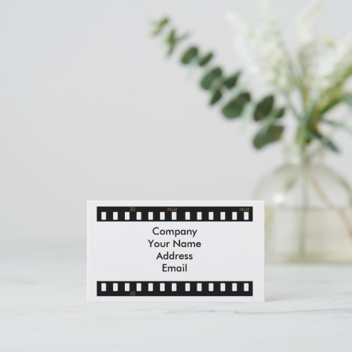 Traditional Film Business Card | Zazzle
