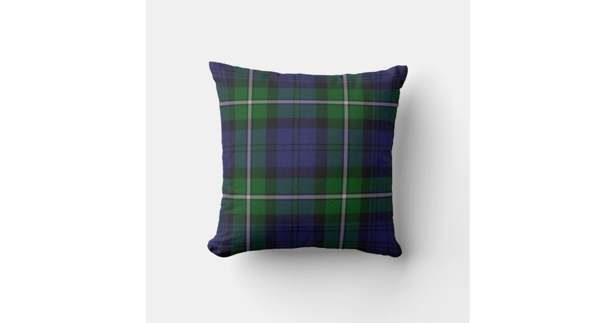 Traditional Forbes Tartan Plaid Pillow | Zazzle