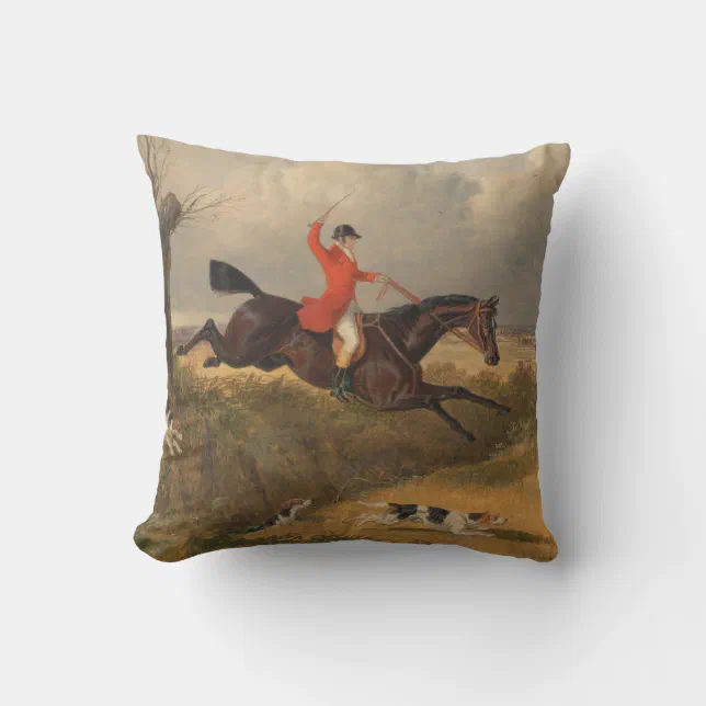 traditional fox hunting cushion | Zazzle
