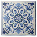Traditional Greece Traditional Blue Art 4 Ceramic Tile | Zazzle