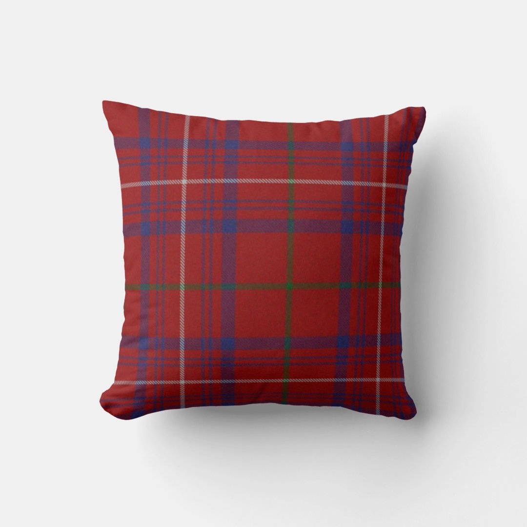 Traditional Hamilton Tartan Plaid Pillow | Zazzle