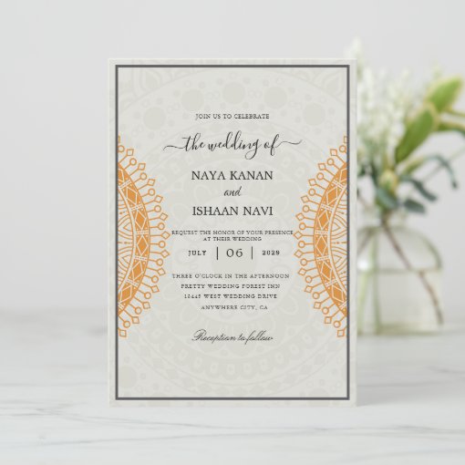 traditional indian wedding invitation | Zazzle