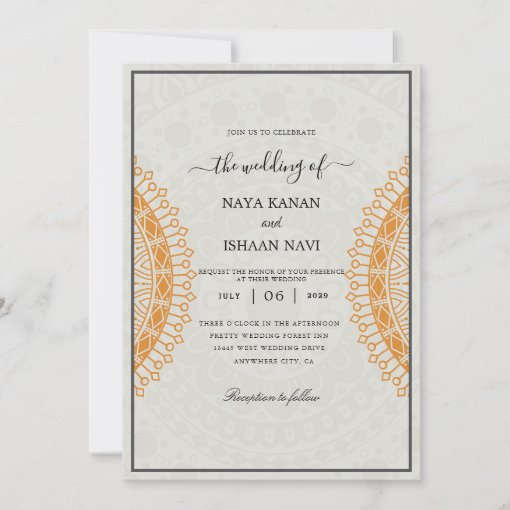 traditional indian wedding invitation | Zazzle