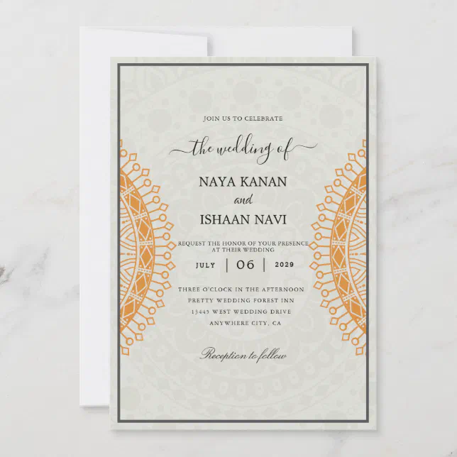 traditional indian wedding invitation | Zazzle