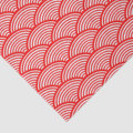 Traditional Japanese Red Nami Wave Pattern Tissue Paper | Zazzle