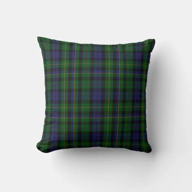 Traditional MacBride Clan Tartan Plaid Throw Pillow | Zazzle
