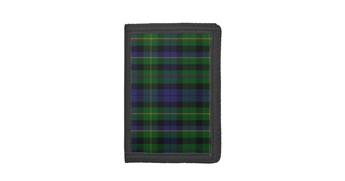 Traditional Macbride Tartan Plaid Wallet | Zazzle