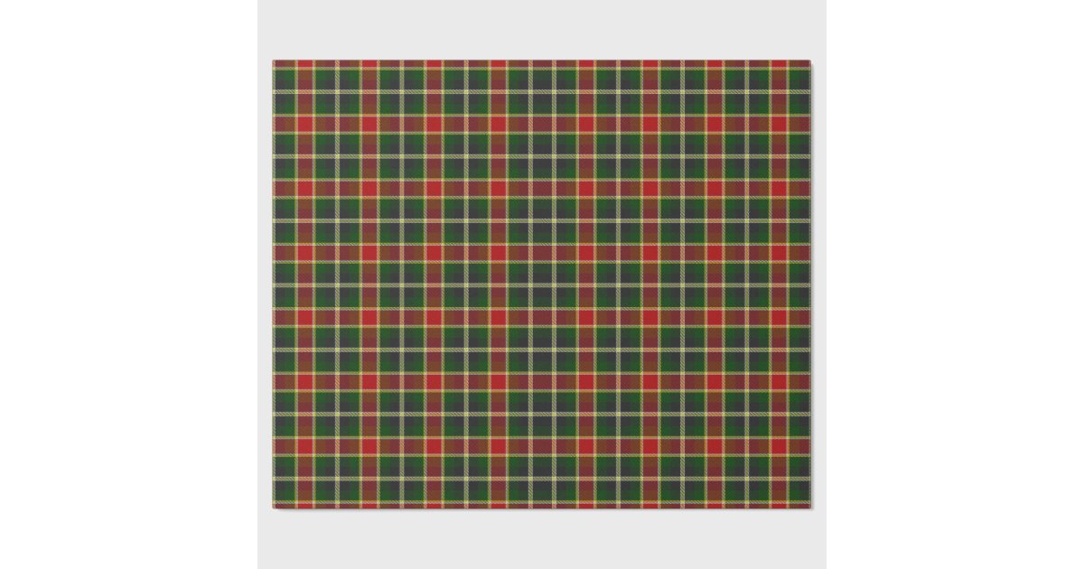 Traditional Plaid Christmas Gift Wrapping Paper | Zazzle