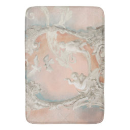 Traditional Rococo Baroque Angel Cherubs Vintage Bathroom Mat | Zazzle