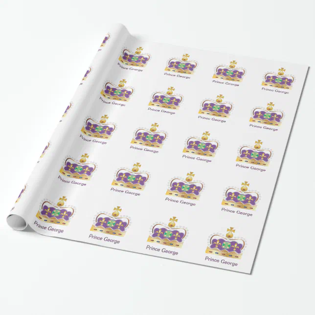 Traditional Royal Crown Wrapping Paper | Zazzle