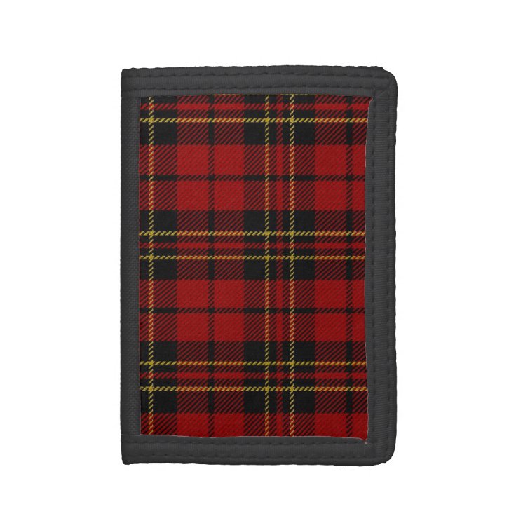 Traditional Scottish Brodie Tartan Plaid Tri-fold Wallet | Zazzle