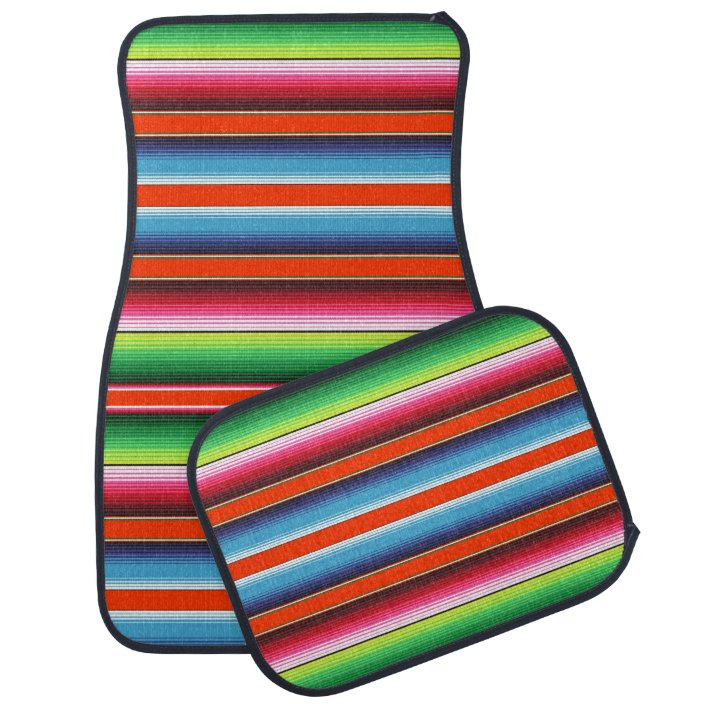 Traditional Spanish Serape Fiesta Mexican Blanket Car Mat | Zazzle