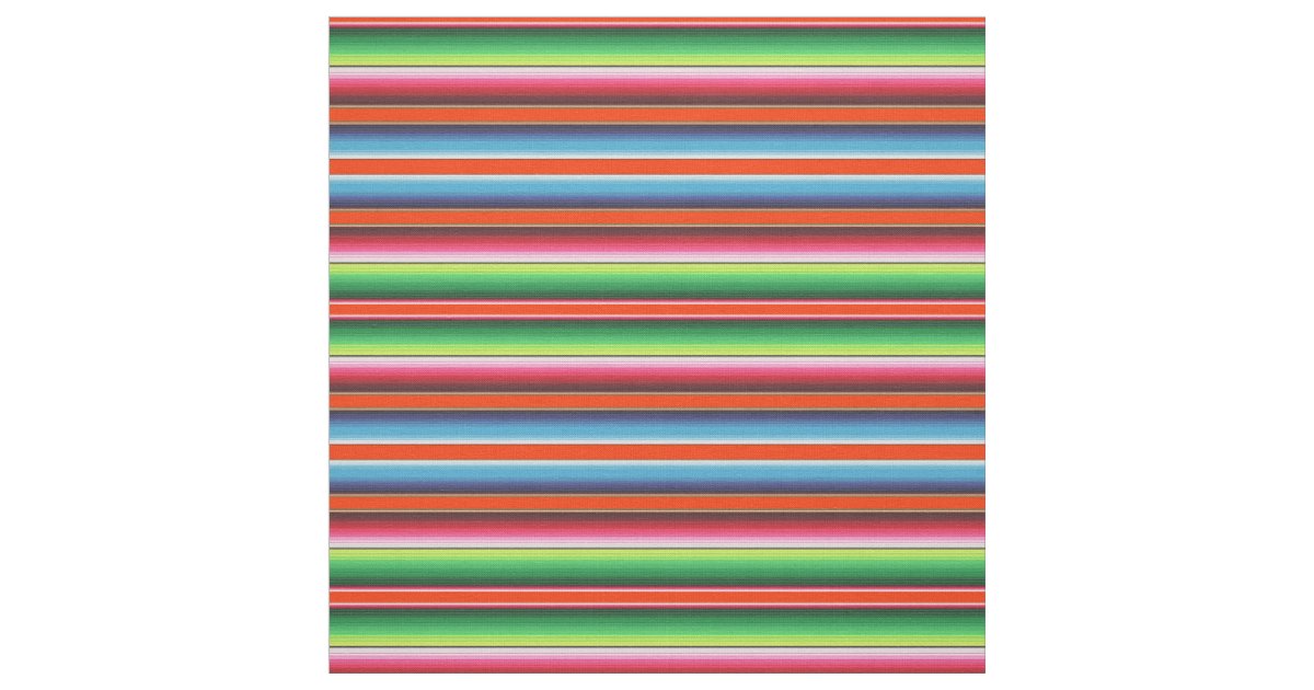 Traditional Spanish Serape Fiesta Mexican Blanket Fabric | Zazzle