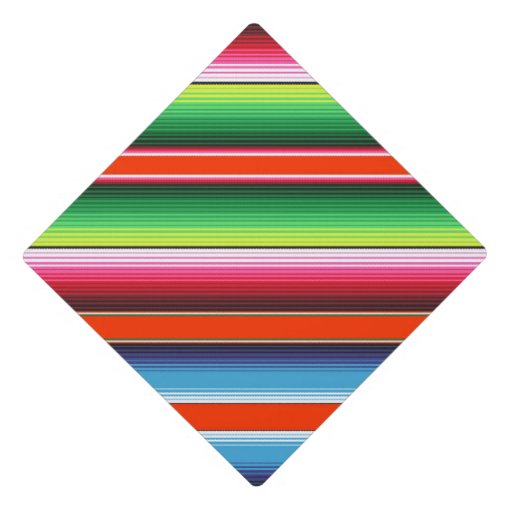 Traditional Spanish Serape Fiesta Mexican Blanket Graduation Cap Topper ...