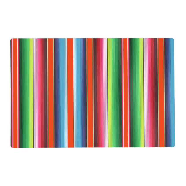 Traditional Spanish Serape Fiesta Mexican Blanket Placemat | Zazzle