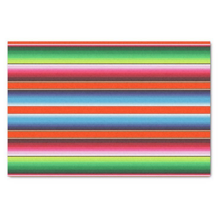 Traditional Spanish Serape Fiesta Mexican Blanket Tissue Paper | Zazzle