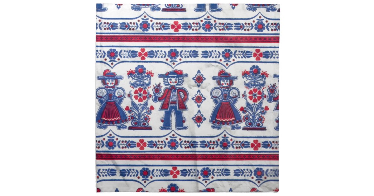 Traditional Swiss Folklore pattern Napkin | Zazzle