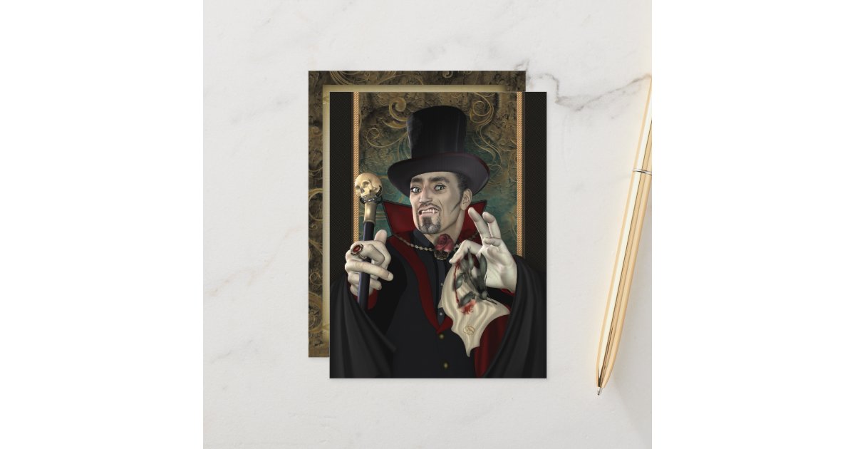 Traditional Vampire Postcard | Zazzle