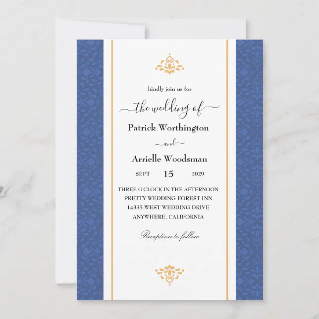 traditional wedding invitation | Zazzle