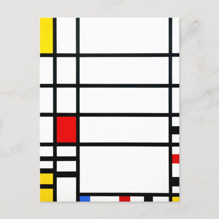 Trafalgar Square by Piet Mondrian - Modern Art Postcard | Zazzle