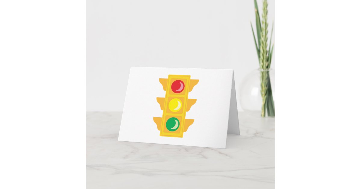 Traffic Light Card | Zazzle