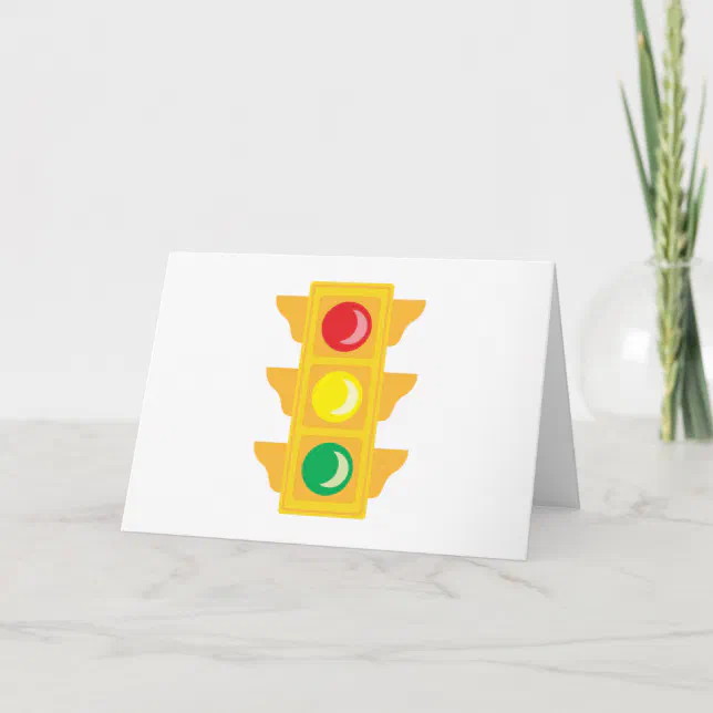 Traffic Light Card | Zazzle