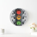 Traffic Light Design Wall Clock | Zazzle